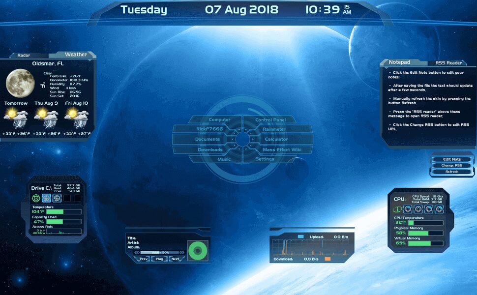 25 Best Rainmeter Skins for Gamers in 2023 [For Windows 10, 8.1 and 7 ...